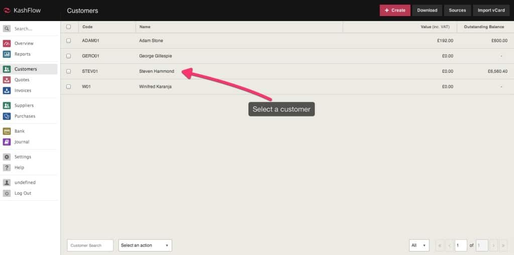 Customer Details (Customer Profile) - Knowledge Base - IRIS KashFlow