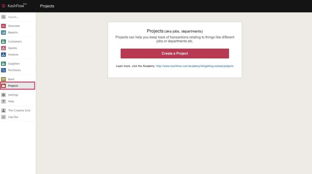 Introduction to Projects - Knowledge Base - IRIS KashFlow