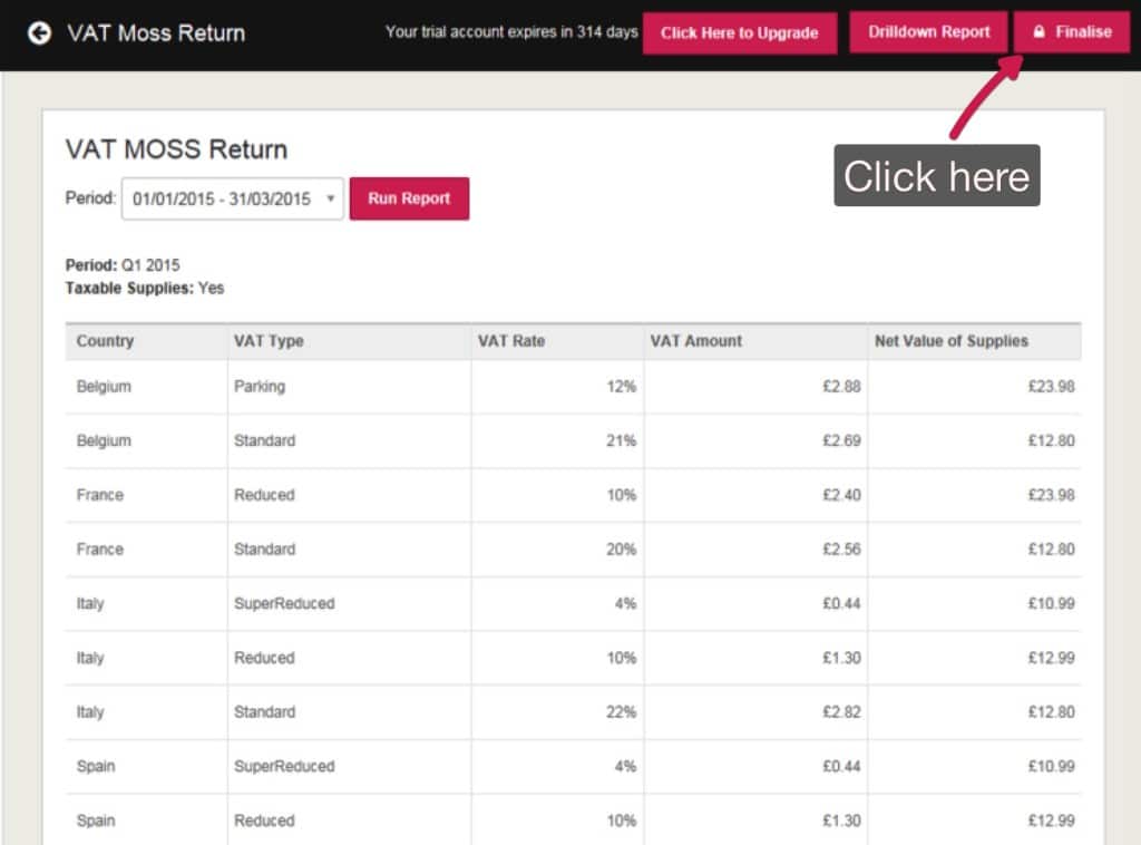 VAT MOSS Report - Knowledge Base - IRIS KashFlow