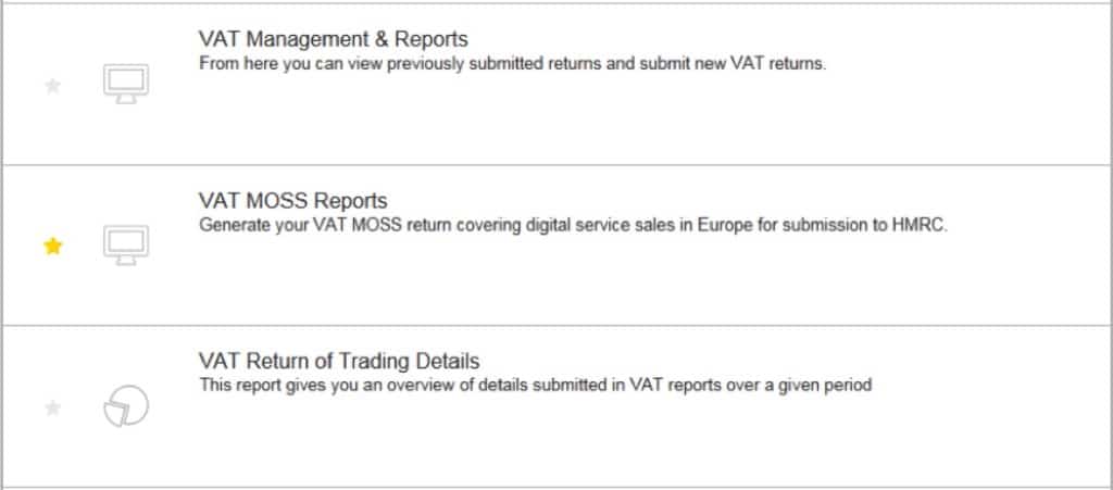 VAT MOSS Report - Knowledge Base - IRIS KashFlow